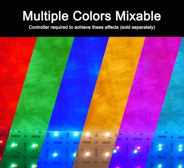 4-Pack LED Backlight Sheet 24V 45W RGBW3000K White, 19.3X9.6 inches ...